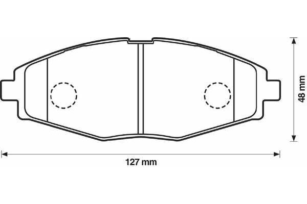 Prednje kočione pakne S70-0096 - Chevrolet, Daewoo