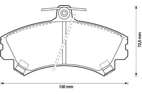 Prednje kočione pakne S70-0109 - Mitsubishi, Volvo