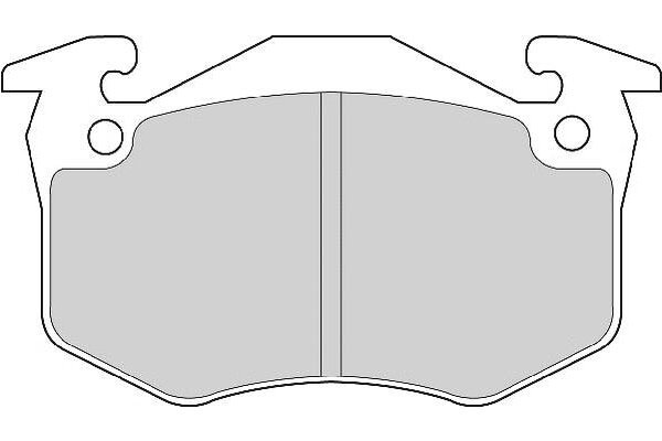 Prednje kočione pakne S70-0111 - Renault