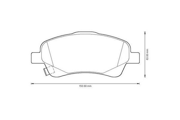 Prednje kočione pakne S70-0121 - Toyota