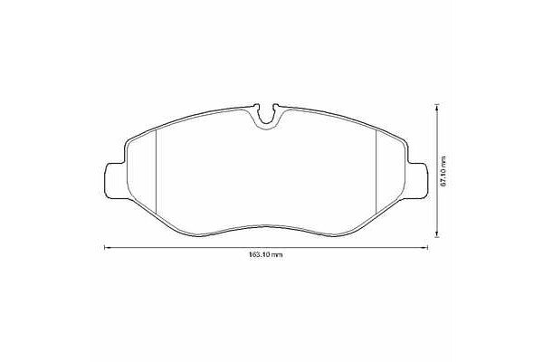Prednje kočione pakne S70-0178 - Mercedes-Benz