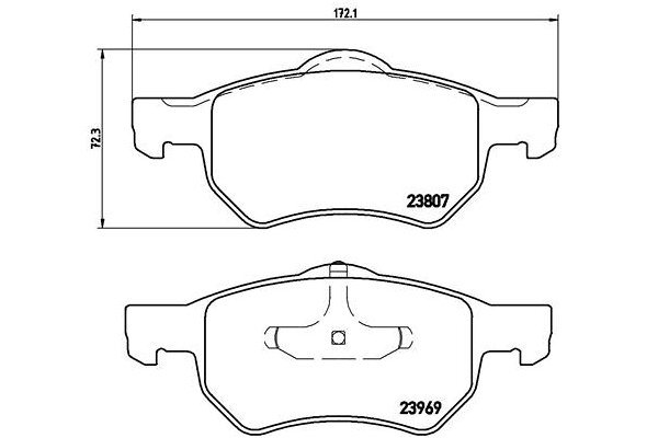 Prednje kočione pločice S70-0208 - Chrysler Voyager 00-08