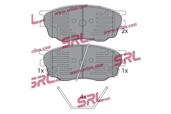 Prednje kočione pločice S70-0531 - Mazda 6 02-08