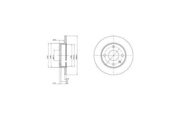 Prednji kočioni diskovi 25931 - Ford