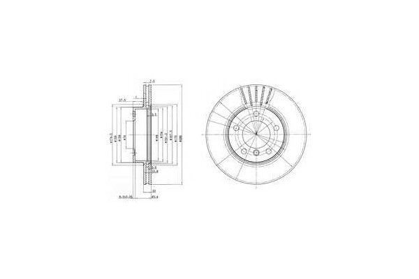Prednji kočioni diskovi 47151 - BMW