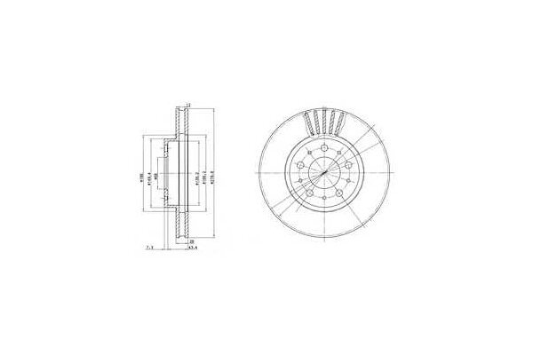 Prednji kočioni diskovi 47193 - Volvo