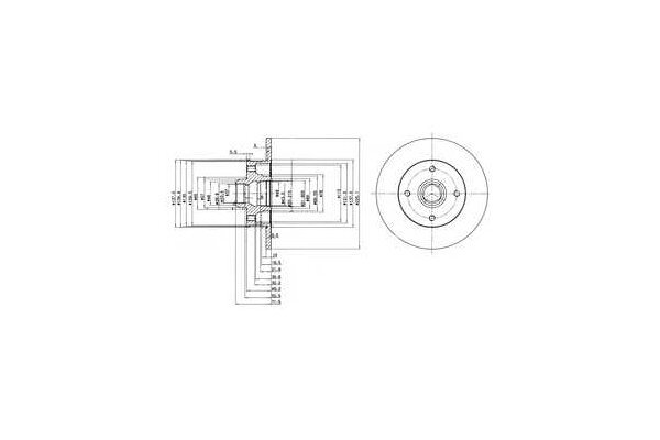 Prednji kočioni diskovi 47203 - Seat, Volkswagen