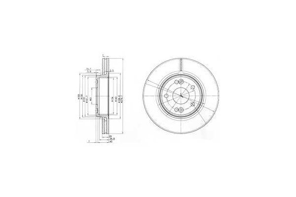 Prednji kočioni diskovi 61963 - Renault
