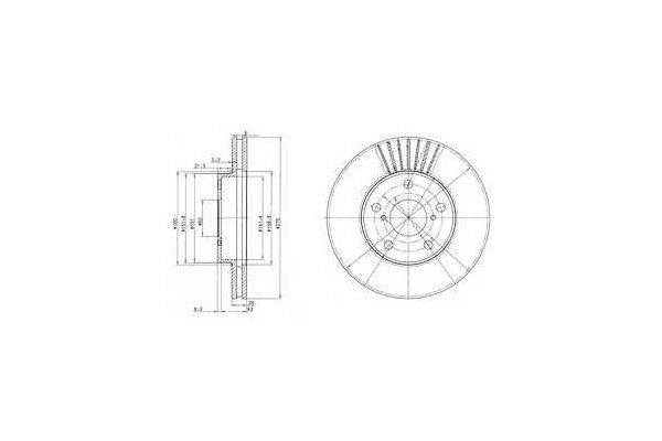 Prednji kočioni diskovi 62000 - Toyota