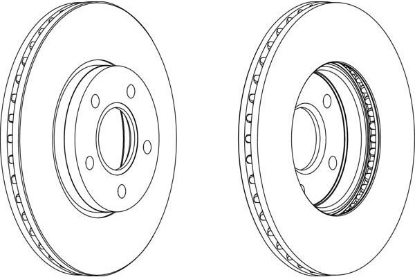 Prednji kočioni diskovi 62007 - Ford, Volvo