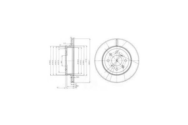 Prednji kočioni diskovi 62012 - Opel, Suzuki