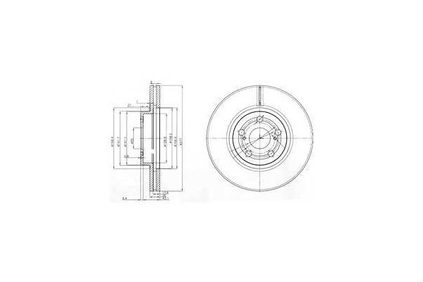Prednji kočioni diskovi 62025 - Toyota