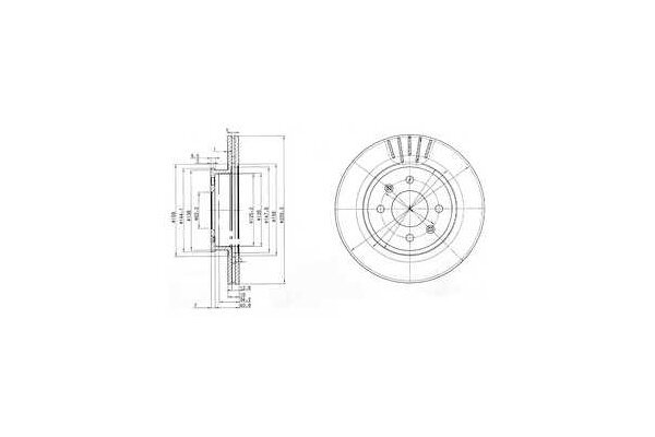 Prednji kočioni diskovi 62035 - Hyundai