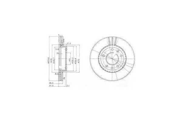 Prednji kočioni diskovi 62073 - Kia
