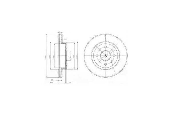 Prednji kočioni diskovi 62077 - Kia
