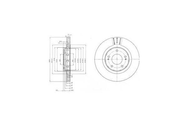 Prednji kočioni diskovi 62085 - Citroen, Mitsubishi