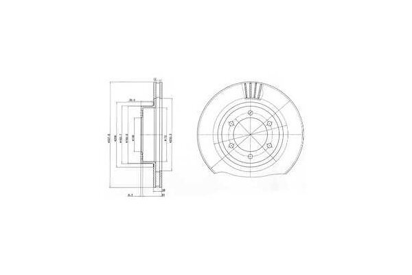 Prednji kočioni diskovi 62093 - Toyota