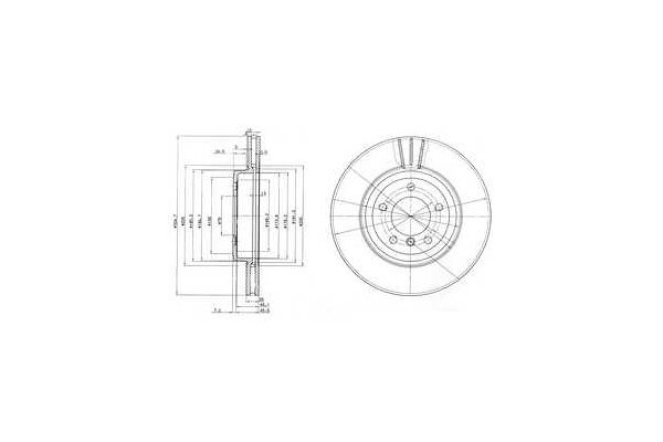 Prednji kočioni diskovi 66160 - BMW