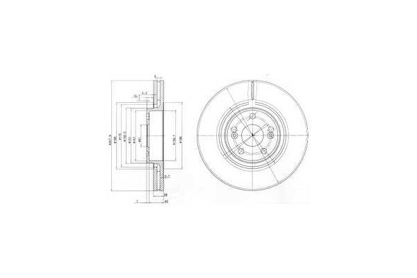 Prednji kočioni diskovi 80927 - Renault