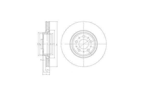 Prednji kočioni diskovi 90576 - Volvo