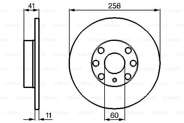 Prednji kočioni diskovi BS0986478880 - Opel Astra G 98-09