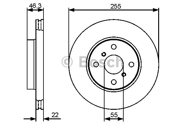 Prednji kočioni diskovi BS0986479430 - Toyota Yaris 06-