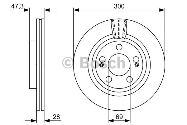 Prednji kočioni diskovi BS0986479537 - Hyundai i30 12-