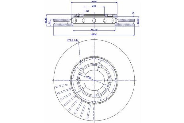 Prednji kočioni diskovi S71-0012 - Škoda