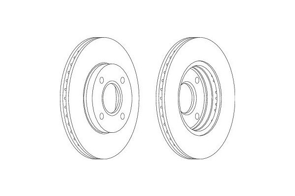 Prednji kočioni diskovi S71-0015S - Ford