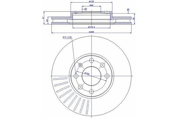 Prednji kočioni diskovi S71-0027 - Opel