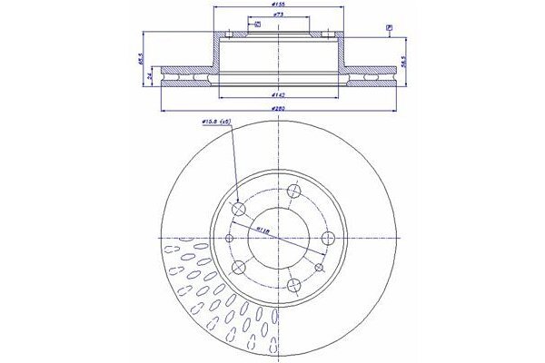 Prednji kočioni diskovi S71-0101 - Peugeot