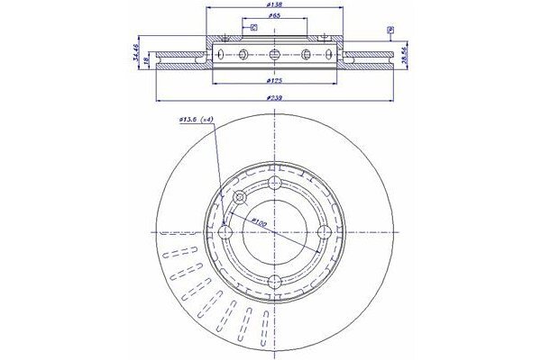 Prednji kočioni diskovi S71-0103 - Volkswagen