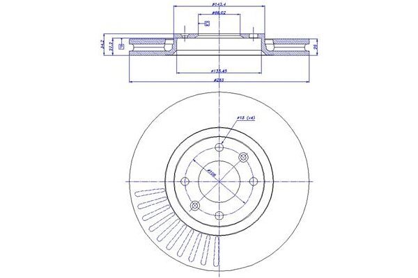 Prednji kočioni diskovi S71-0107 - Peugeot