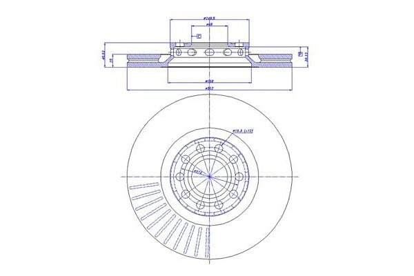 Prednji kočioni diskovi S71-0116 - Volkswagen