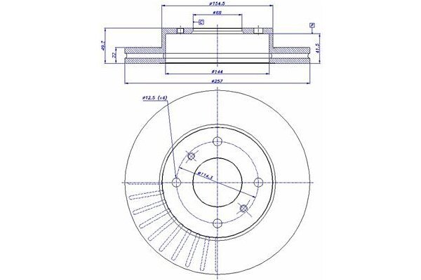 Prednji kočioni diskovi S71-0120 - Nissan