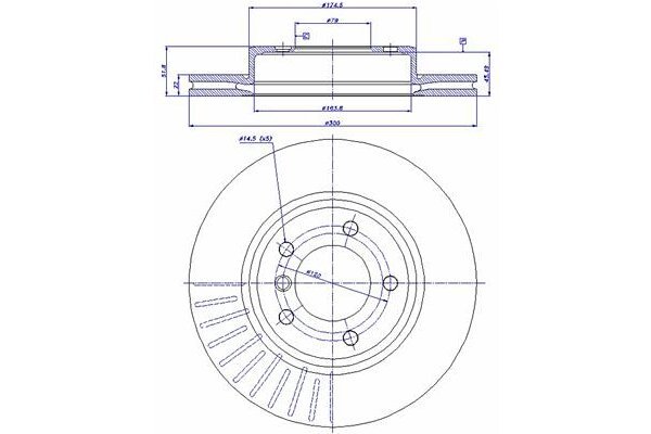 Prednji kočioni diskovi S71-0123 - BMW