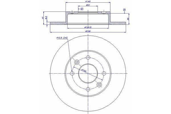 Prednji kočioni diskovi S71-0128 - Renault