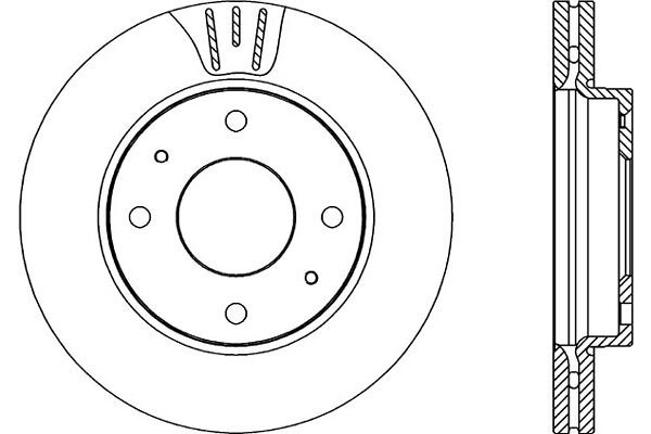 Prednji kočioni diskovi S71-0131 - Hyundai