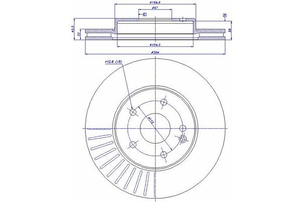 Prednji kočioni diskovi S71-0151 - Mercedes-Benz