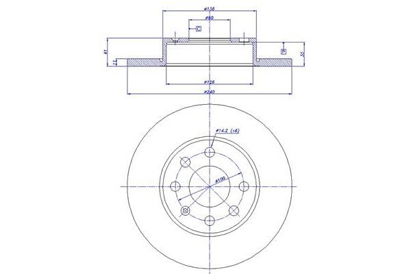 Prednji kočioni diskovi S71-0153 - Opel