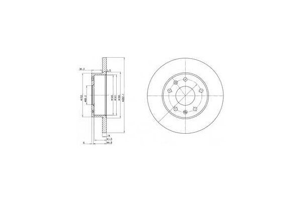 Prednji kočioni diskovi S71-0182 - Land Rover