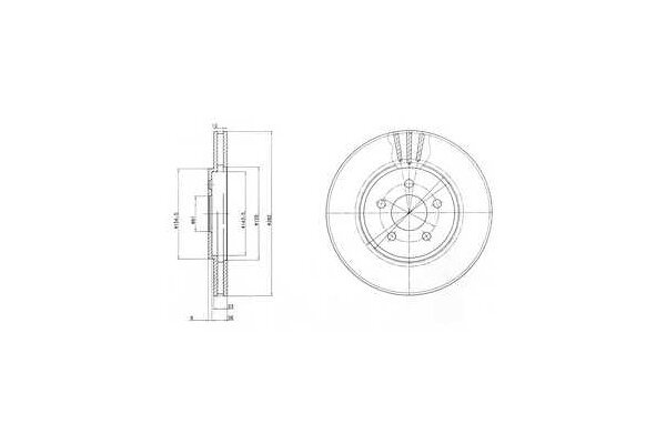 Prednji kočioni diskovi S71-0185 - Chrysler