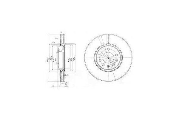 Prednji kočioni diskovi S71-0188 - Opel