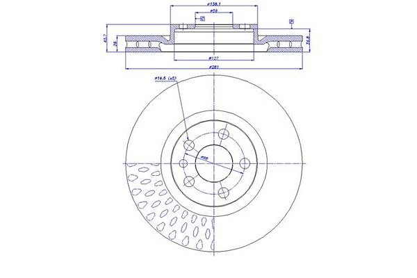 Prednji kočioni diskovi S71-0189 - Lancia