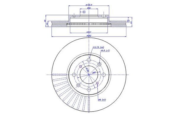 Prednji kočioni diskovi S71-0195 - Suzuki