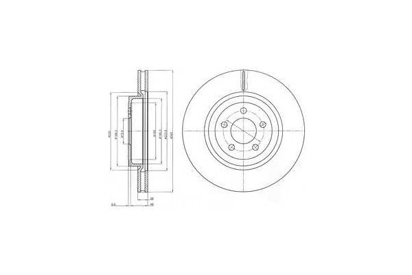 Prednji kočioni diskovi S71-0198 - Chrysler