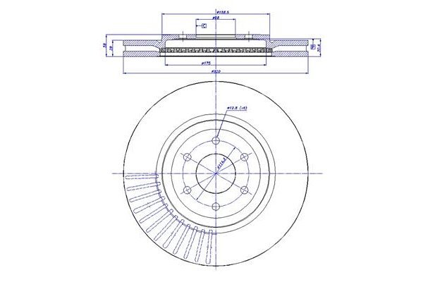 Prednji kočioni diskovi S71-0201 - Nissan