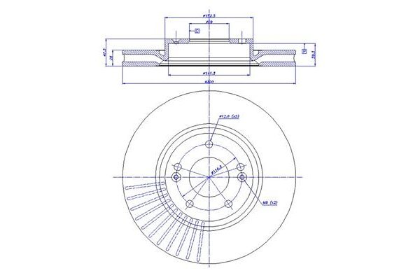 Prednji kočioni diskovi S71-0203 - Kia