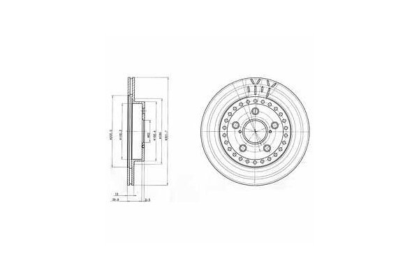 Prednji kočioni diskovi S71-0208 - Toyota
