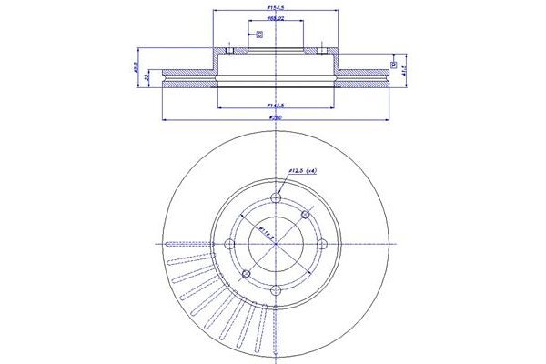 Prednji kočioni diskovi S71-0227 - Nissan